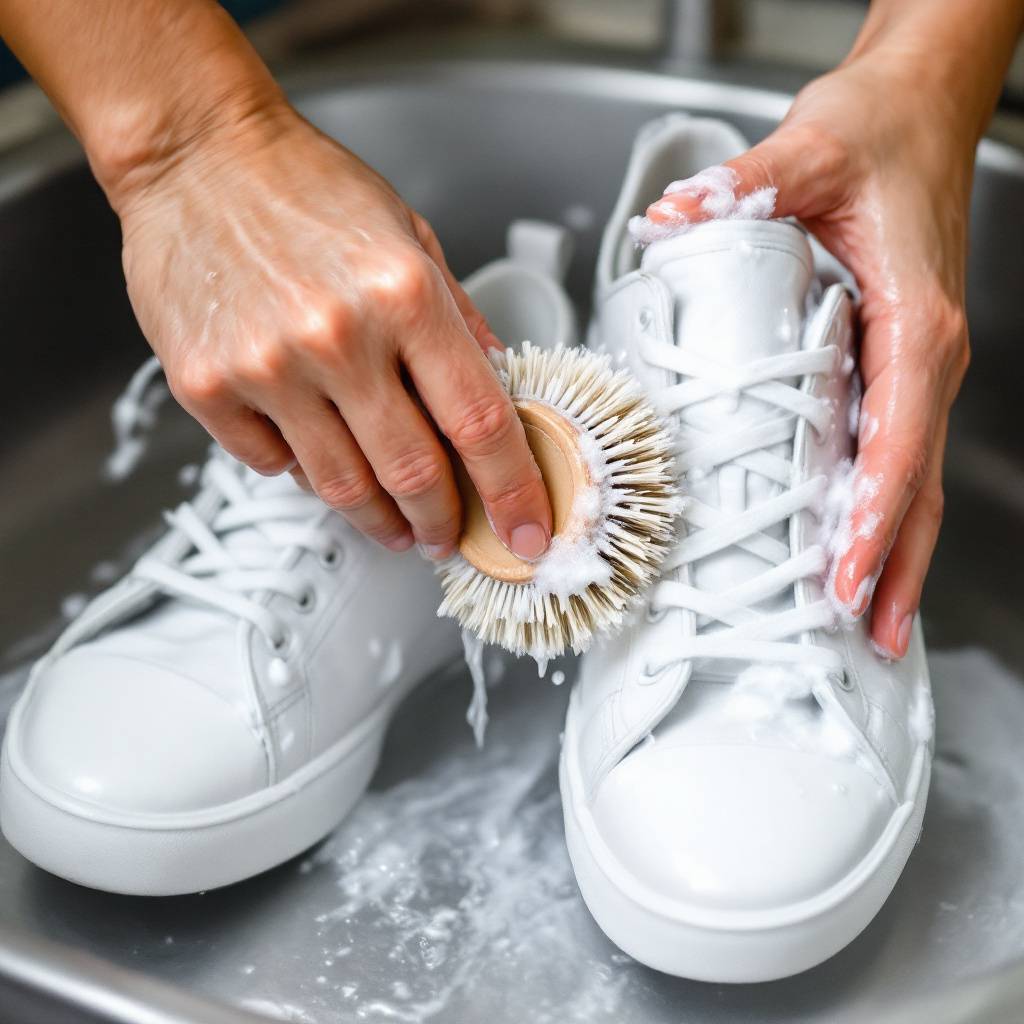 Nettoyage Des Baskets Blanches
